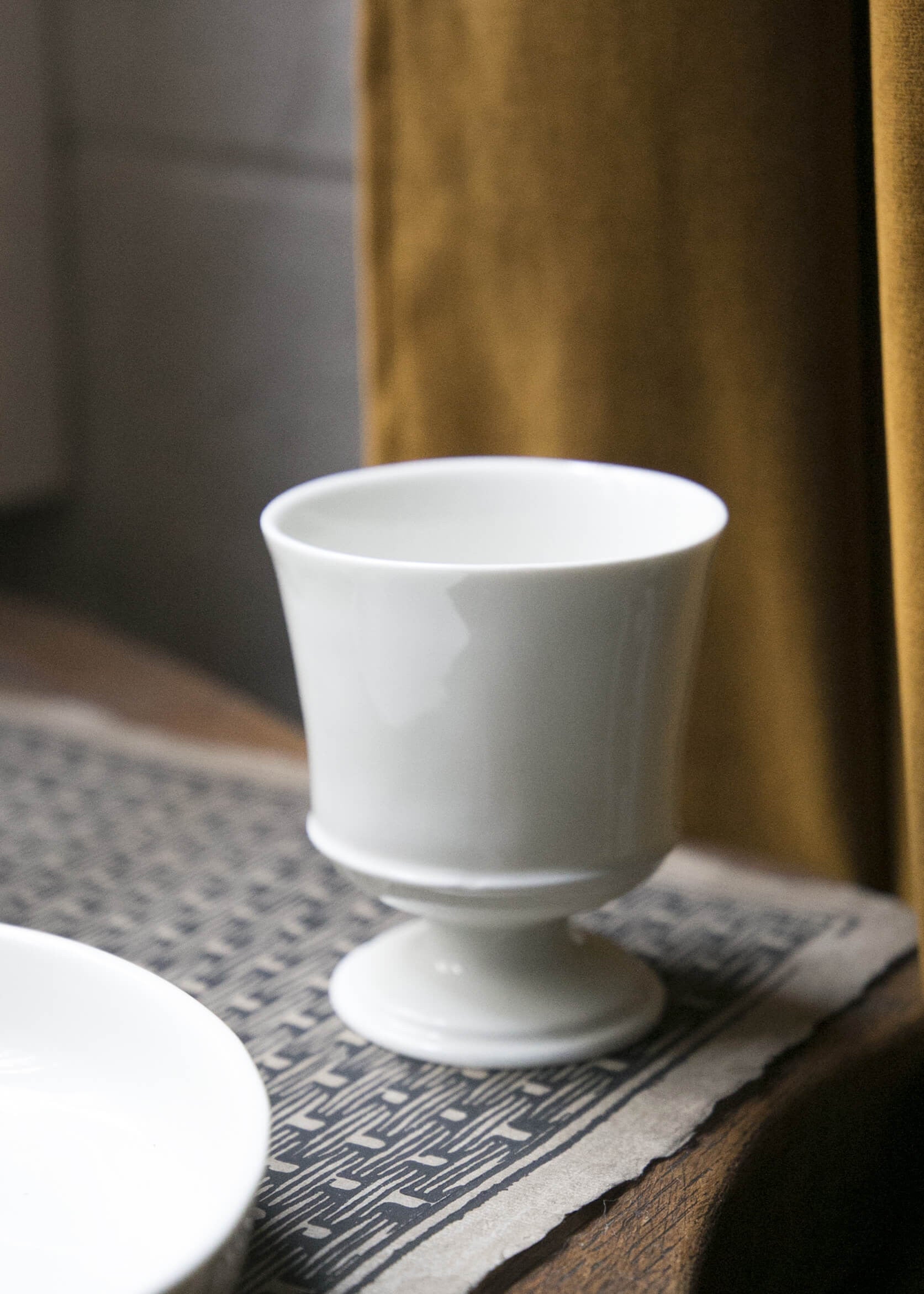 Mazagran coffee cup in white Porcelain